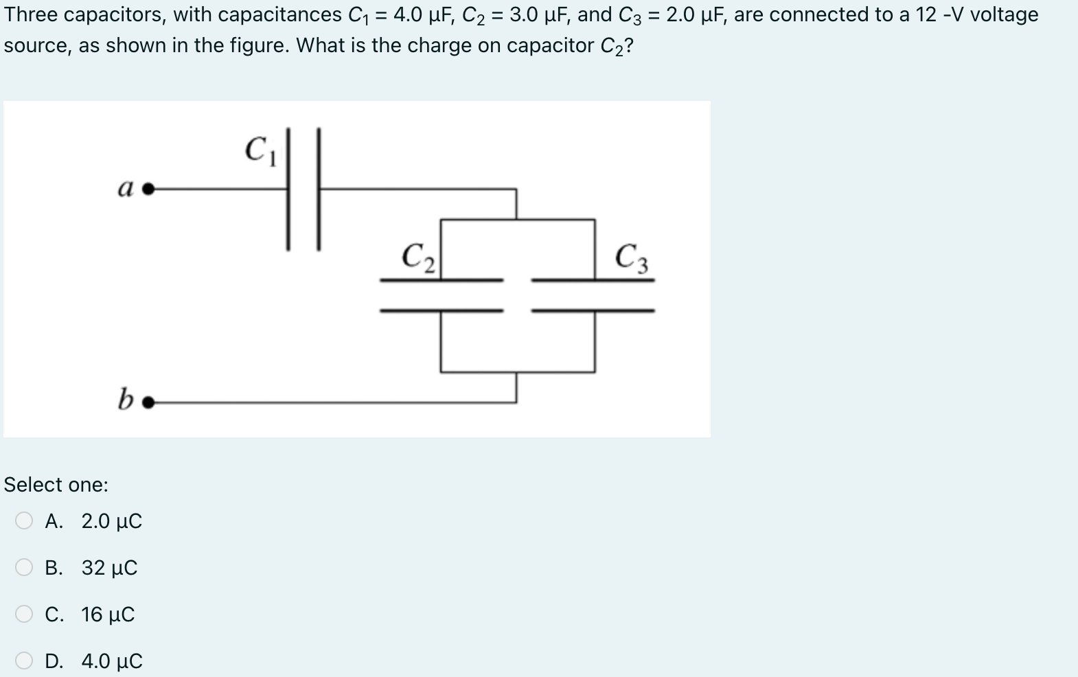 Solved Three capacitors, with capacitances | Chegg.com