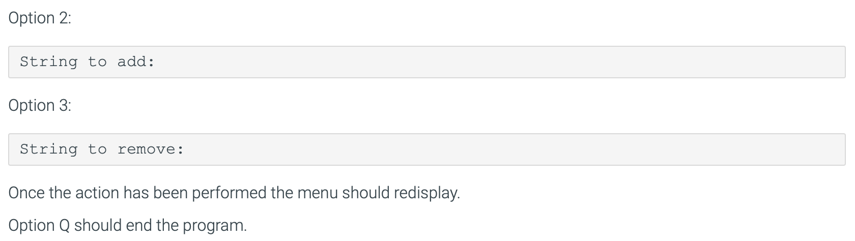 Solved main() method The main method will first need to | Chegg.com