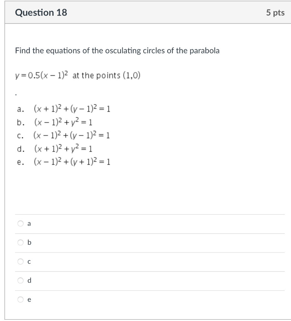 Solved Question 18 5 pts Find the equations of the | Chegg.com