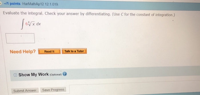 Solved ment Submission his assignment, you submit answers by | Chegg.com