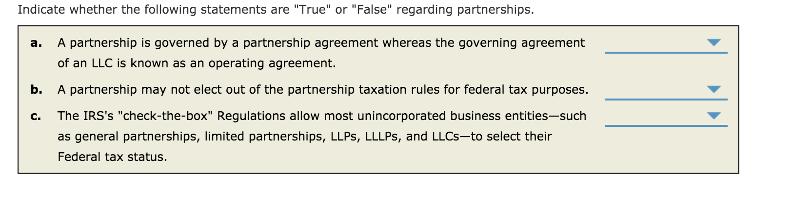 Solved Indicate Whether The Following Statements Are True Chegg