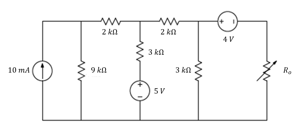 Solved The value of Ro in the Figure above is determined | Chegg.com