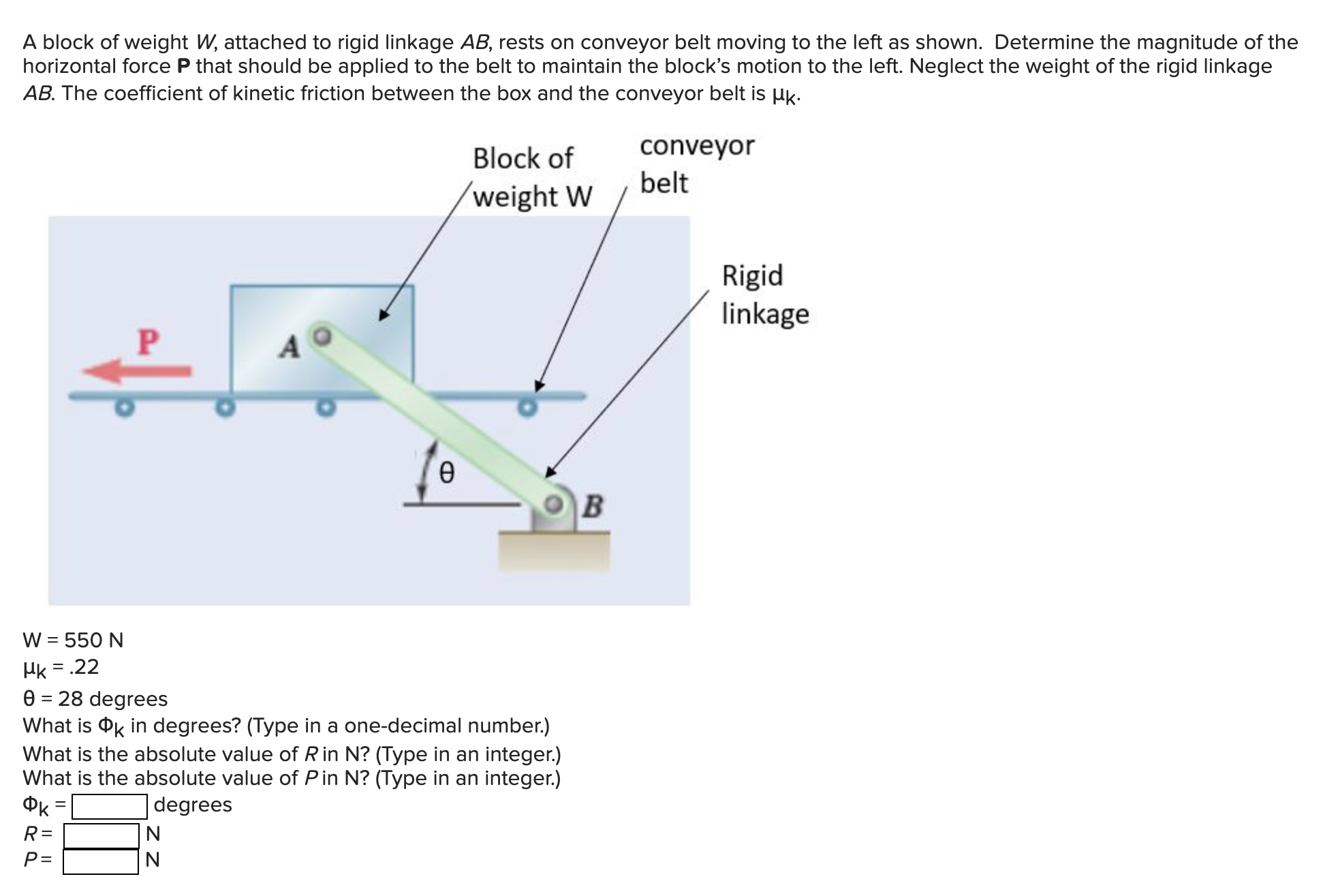 Solved A block of weight \\( W \\), attached to rigid | Chegg.com