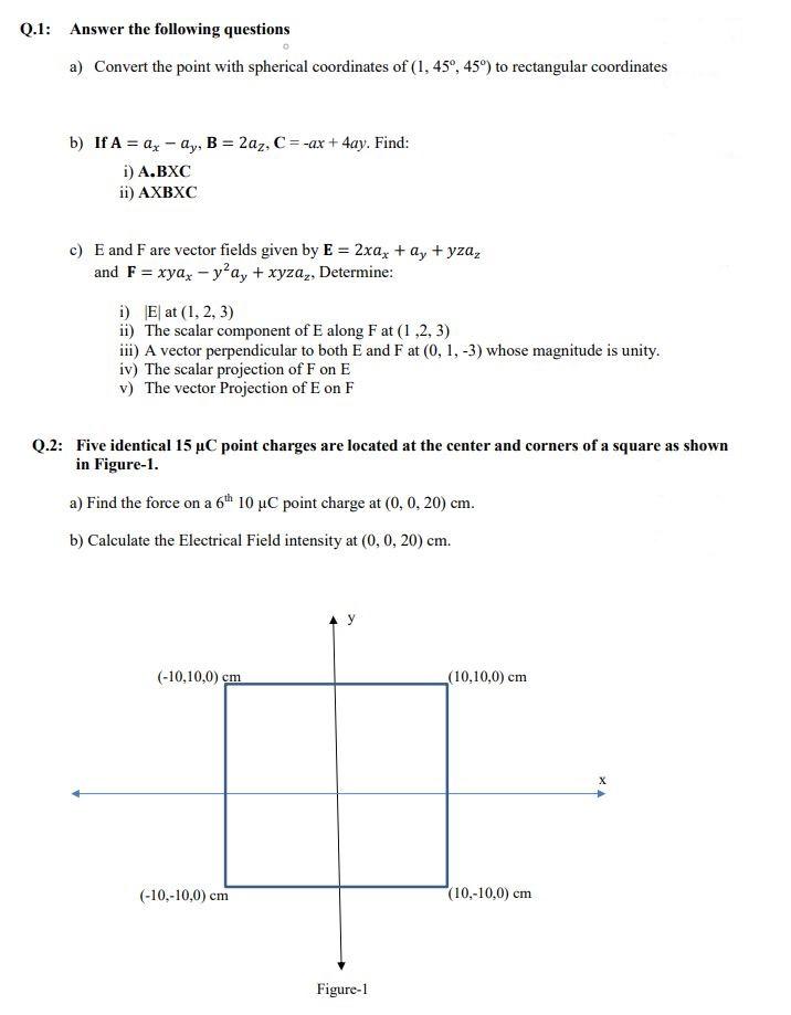 Solved Q.1: Answer the following questions a) Convert the | Chegg.com