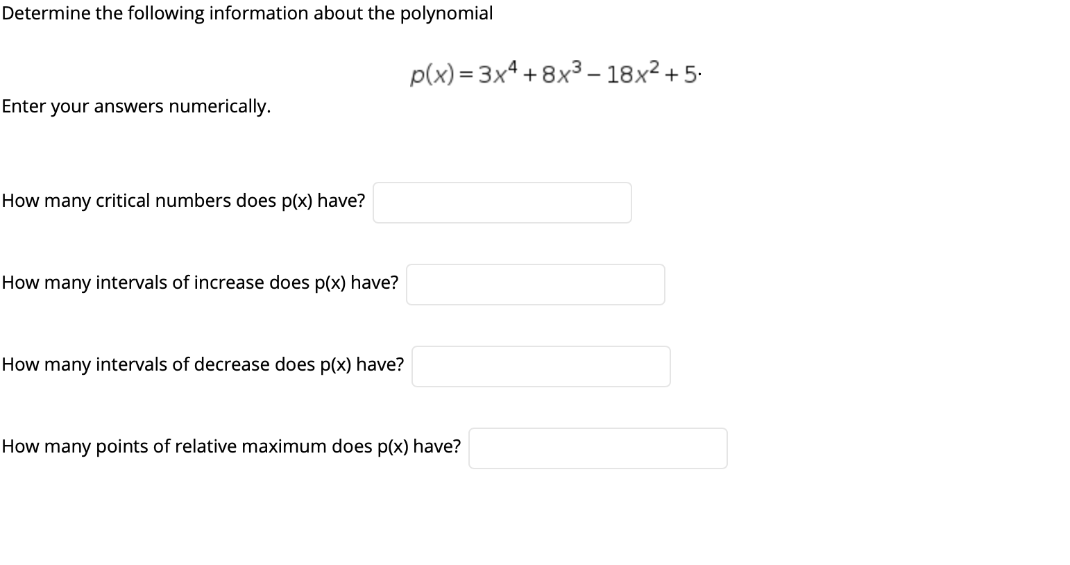 Solved Determine The Following Information About The