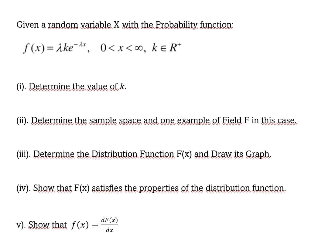 Solved Given a random yariable X with the Probability | Chegg.com