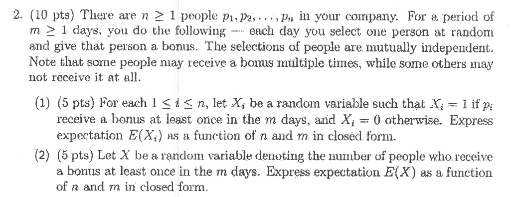 Solved I need an answer for part 2. For part (1) The | Chegg.com