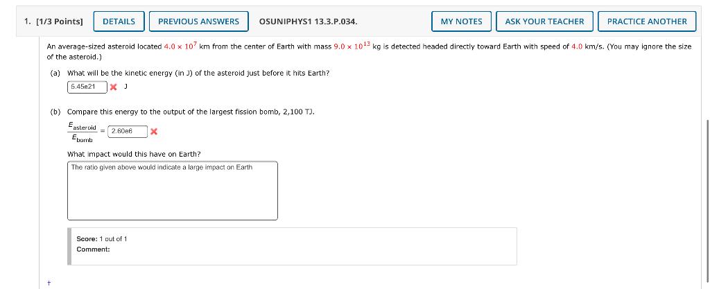 Solved An Average Sized Asteroid Located 4 0 107 Km From