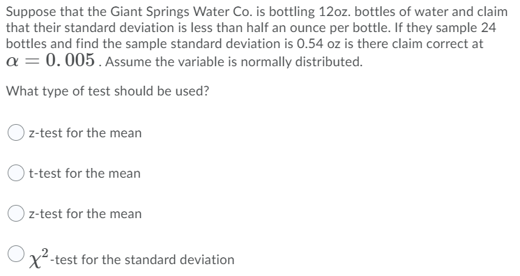 Solved Suppose that the Giant Springs Water Co. is bottling | Chegg.com