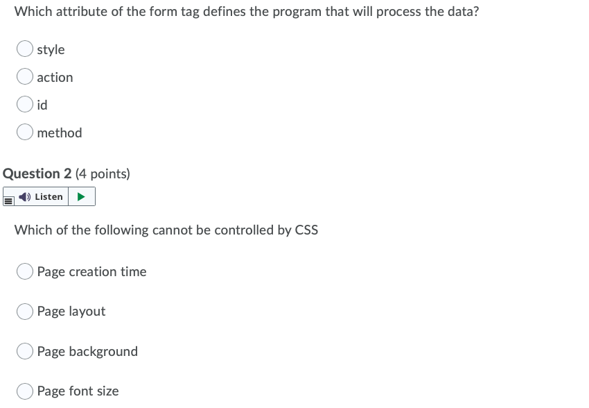 Solved Which attribute of the form tag defines the program | Chegg.com