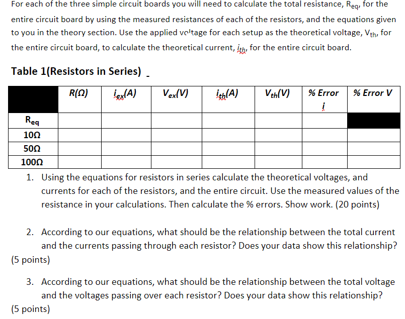 For each of the three simple circuit boards you will | Chegg.com