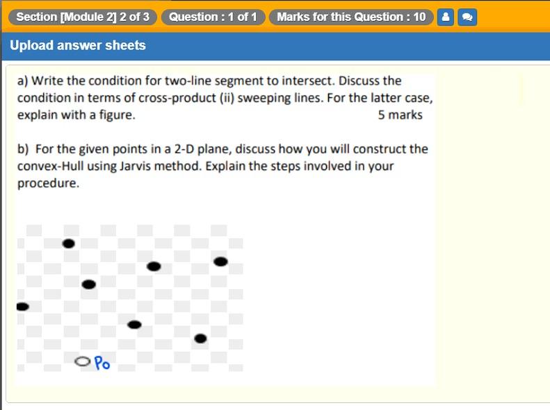 Solved Section [Module 22 of 3 Question : 1 of 1 Marks for | Chegg.com