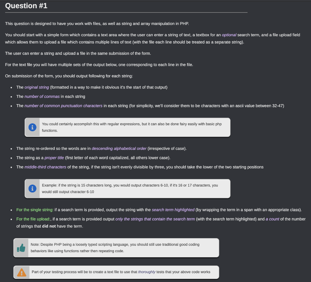 Solved Html, PHP write proper HTML (sematic, accessible | Chegg.com