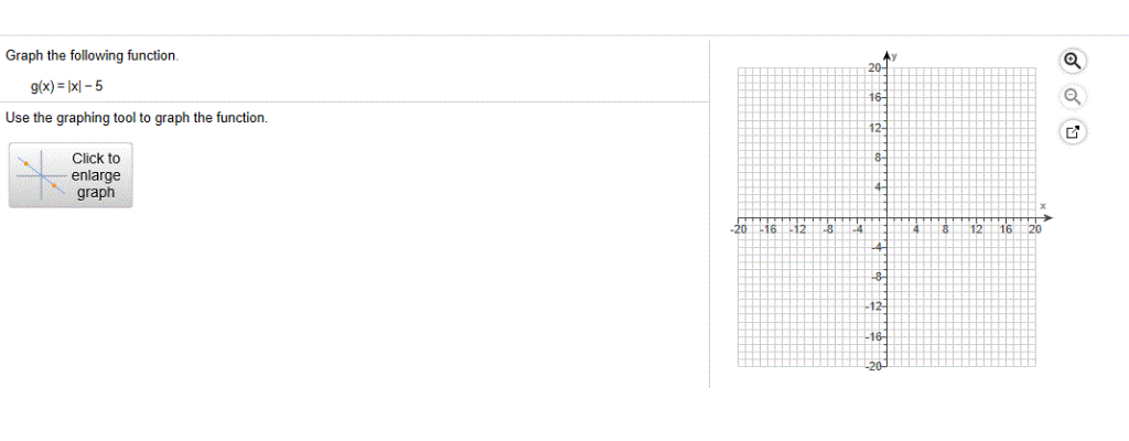 Solved Graph the following function g(x)- x-5 Use the | Chegg.com