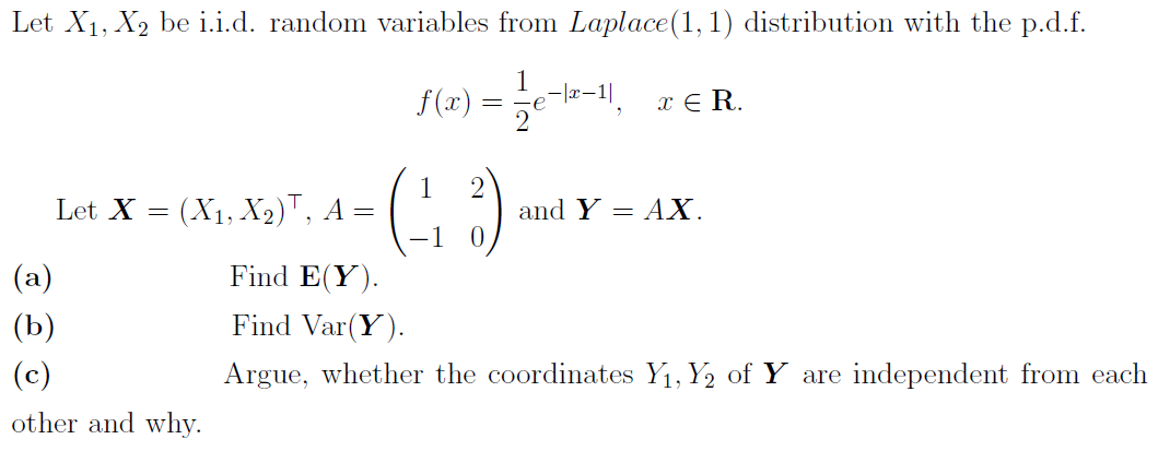 Solved Let x1,x2 be i.i.d. ﻿random variables from | Chegg.com