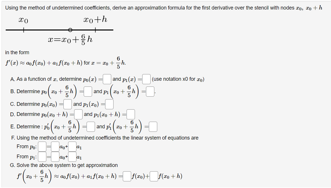 Solved Using the method of undetermined coefficients, derive | Chegg.com Solved Using the method of undetermined coefficients, derive | Chegg.com