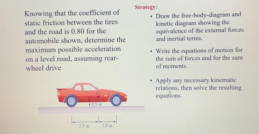 Solved Knowing that the coefficient of static friction | Chegg.com