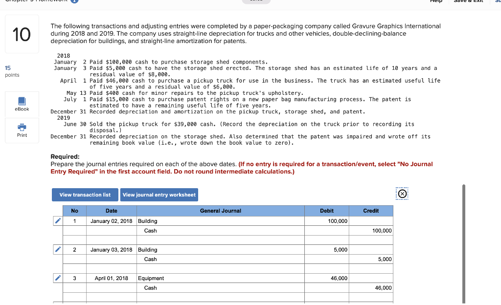 Solved 10 The following transactions and adjusting entries | Chegg.com
