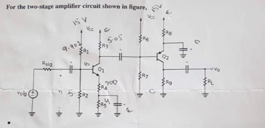 Solved Q1: (a.) Draw the small-signal equivalent circuit | Chegg.com