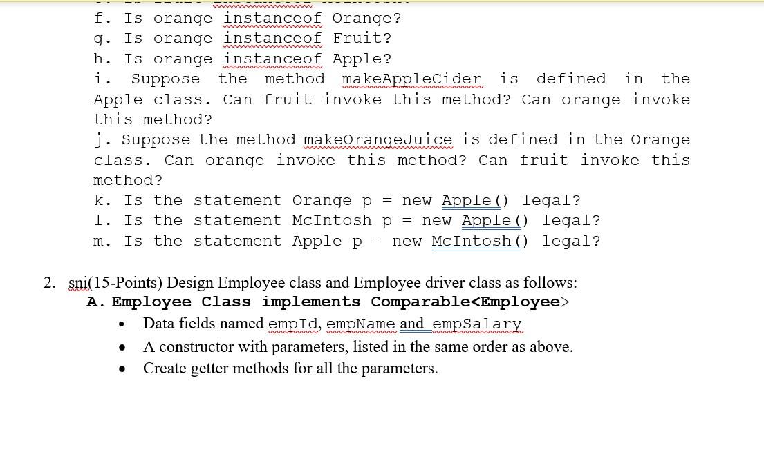 Solved 1. (15-Points) Suppose that Fruit, Apple, Orange, | Chegg.com