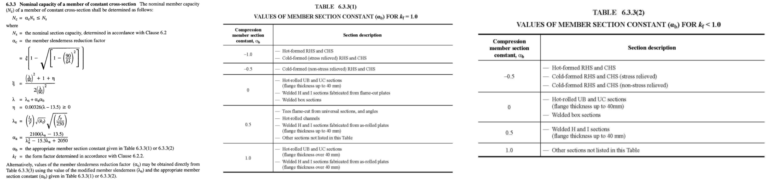 Solved A Universal Column (UC) section with the details | Chegg.com