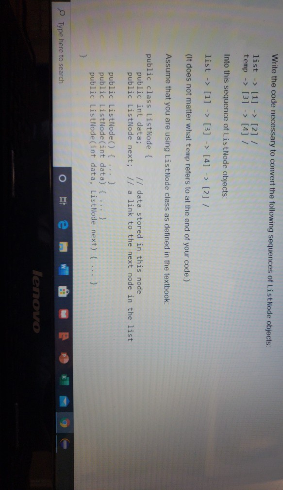 Solved Write the code necessary to convert the following | Chegg.com