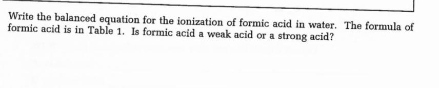 Solved Write the balanced equation for the ionization of | Chegg.com