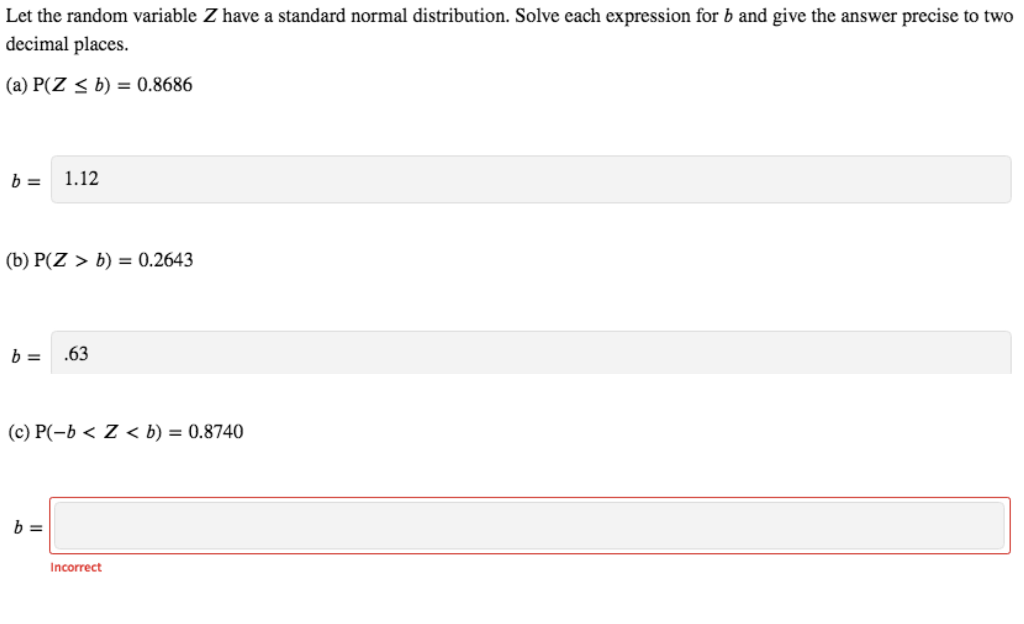 Solved Let the random variable Z have a standard normal | Chegg.com
