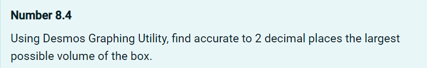Number 8.4 Using Desmos Graphing Utility, find | Chegg.com