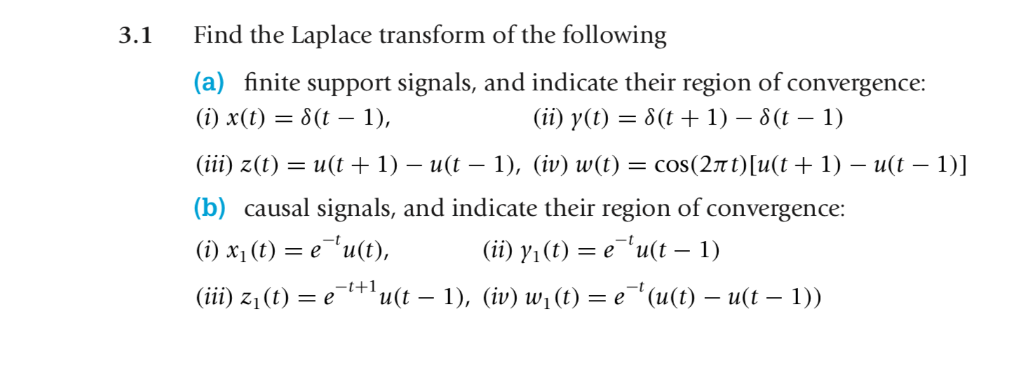 Solved . Find the Laplace transform of the following (a) | Chegg.com