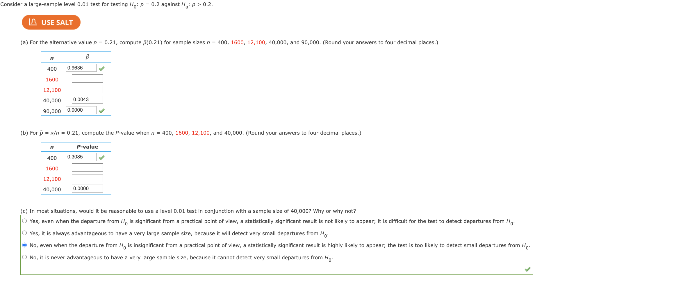 Solved Consider a large-sample level 0.01 ﻿test for testing | Chegg.com