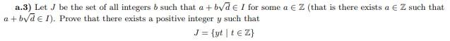 Solved Let de Z be a square-free integer (that is d #1, and | Chegg.com