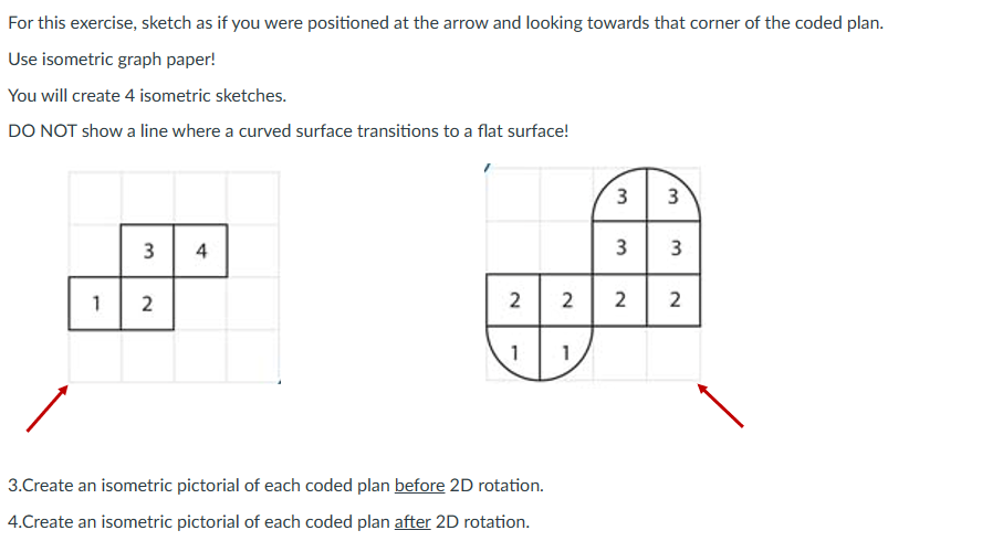 Solved 1. Before beginning the rotations, copy the coded | Chegg.com