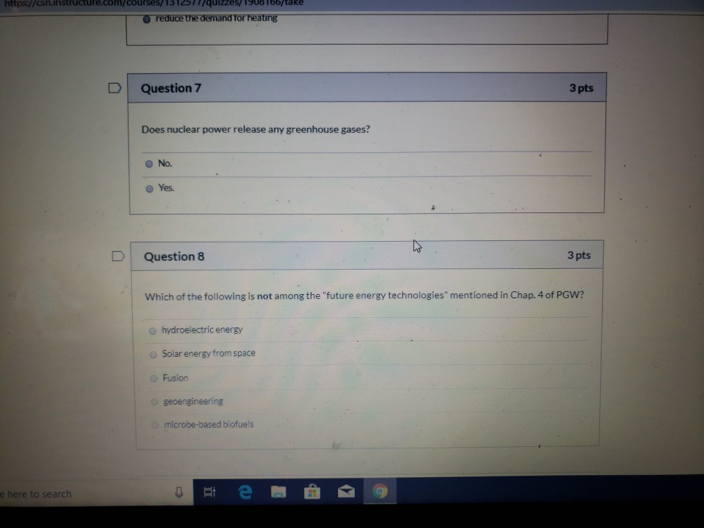Solved https/ instructure.com/courses/1312s77qu DQuestion 7 | Chegg.com