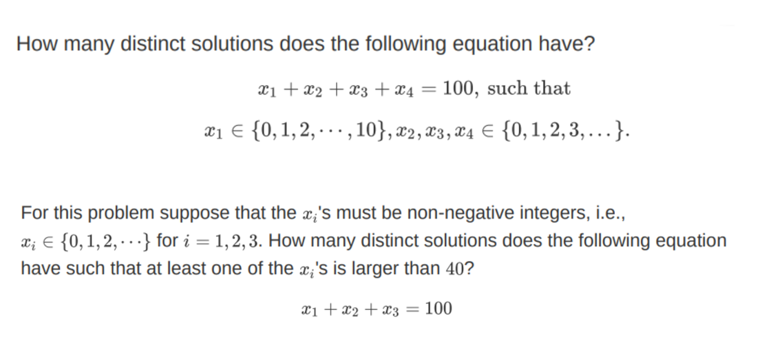 Solved How many distinct solutions does the following | Chegg.com