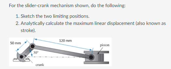 Solved Analytically determine the linear displacement of the | Chegg.com