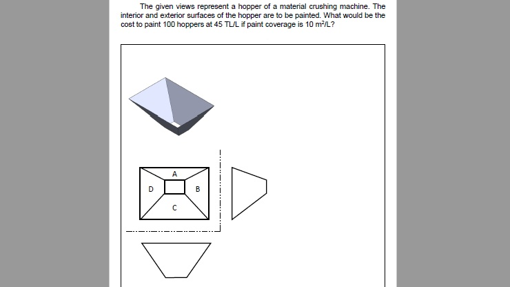 Solved i want a technical drawing and cad expert to find the | Chegg.com