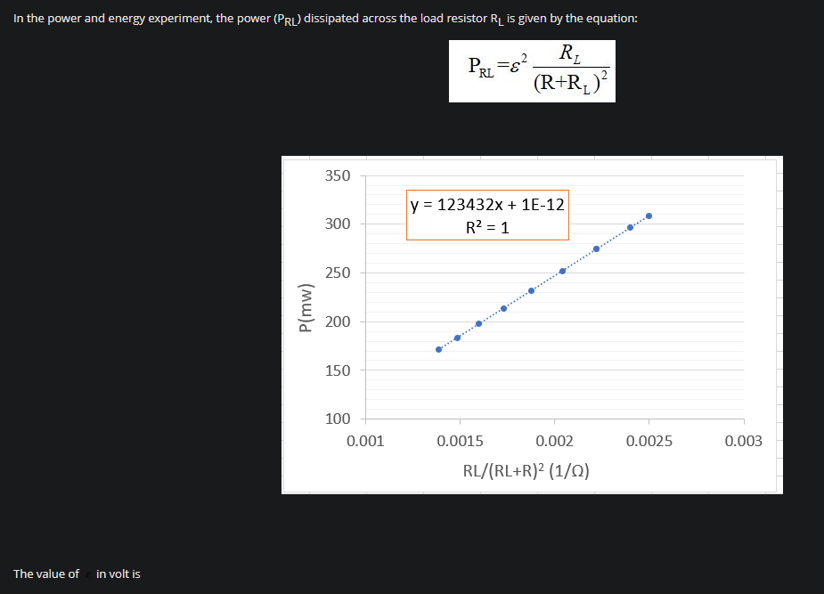 Solved PRL=ε2(R+RL)2RL | Chegg.com