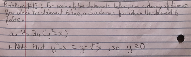 Solved Problem H13: For each of the stalements belou, give | Chegg.com