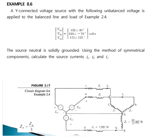 Solved EXAMPLE 8.6 A Y-connected voltage source with the | Chegg.com