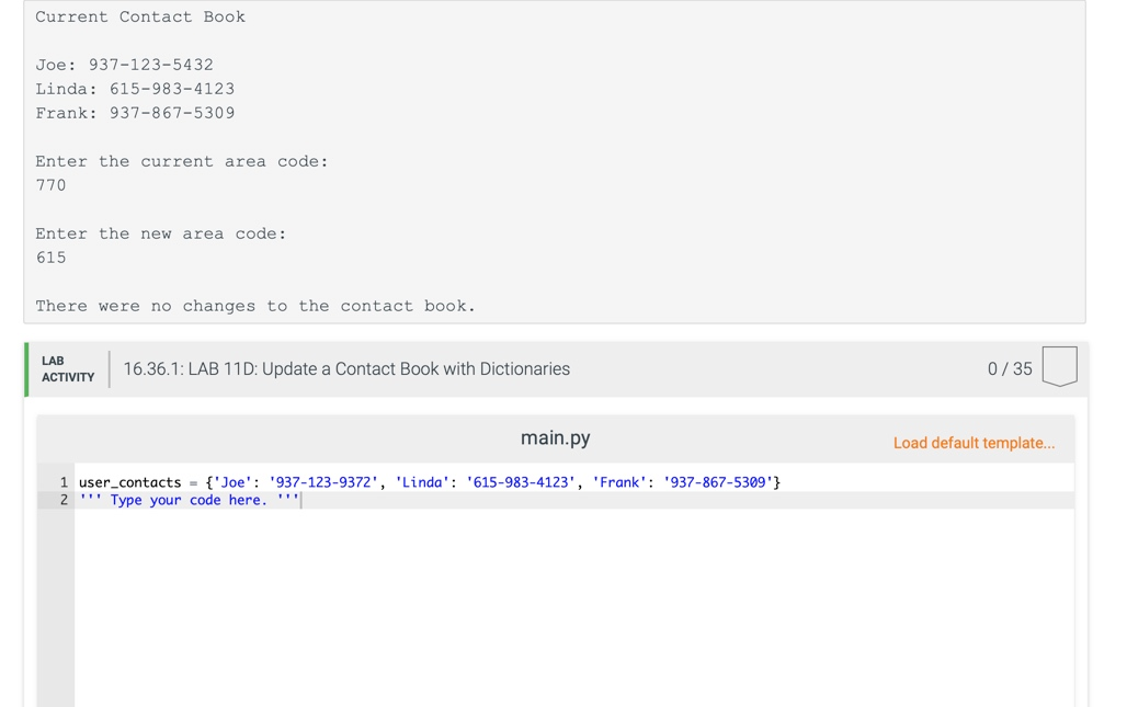 Solved Description A contact book is a place where you can | Chegg.com