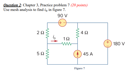 Solved Ouestion 2: Chapter 3, ﻿Practice problem 7 (20 | Chegg.com