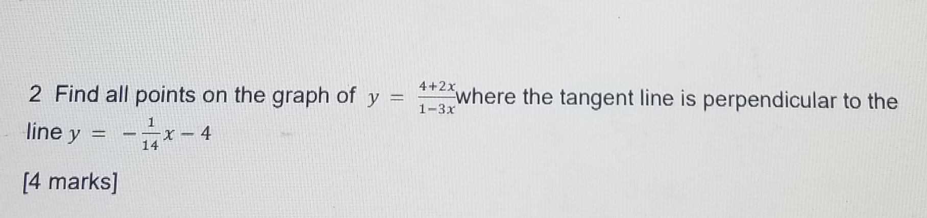 Solved 2 ﻿Find all points on the graph of y=4+2x1-3x ﻿where | Chegg.com