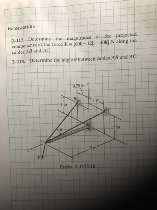Solved Determine The Magnitudes Of The Projected Components