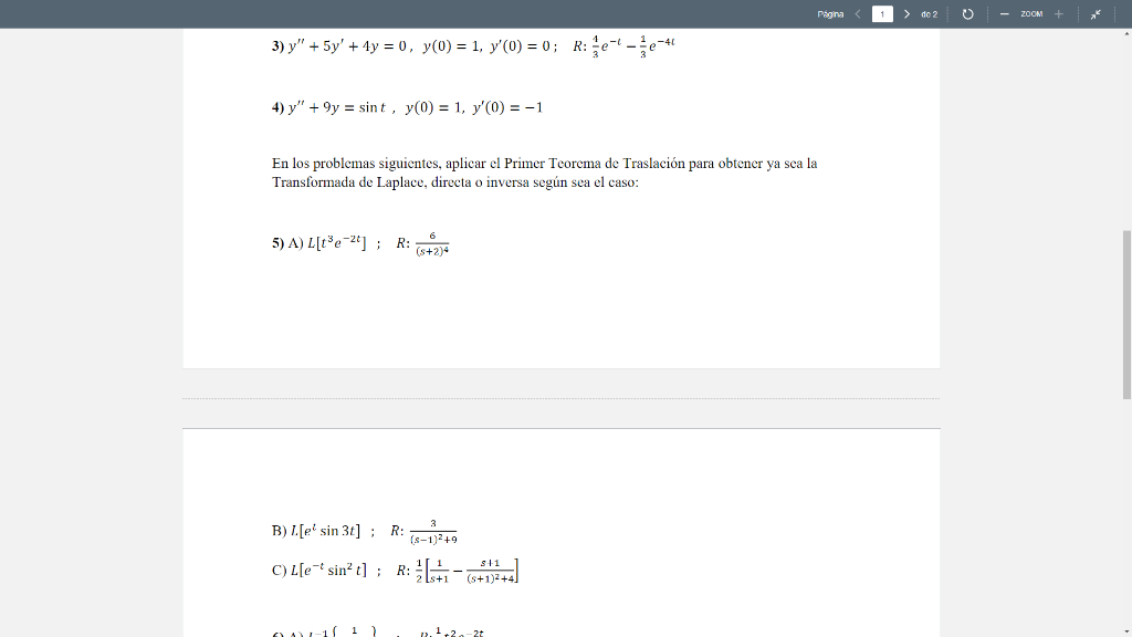 Solved In the following problems, apply the First | Chegg.com