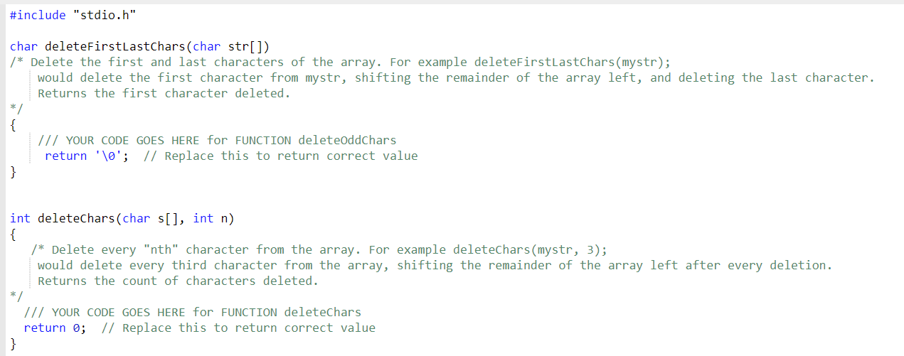 Solved Start With The Template Provided And Write Only Code Chegg