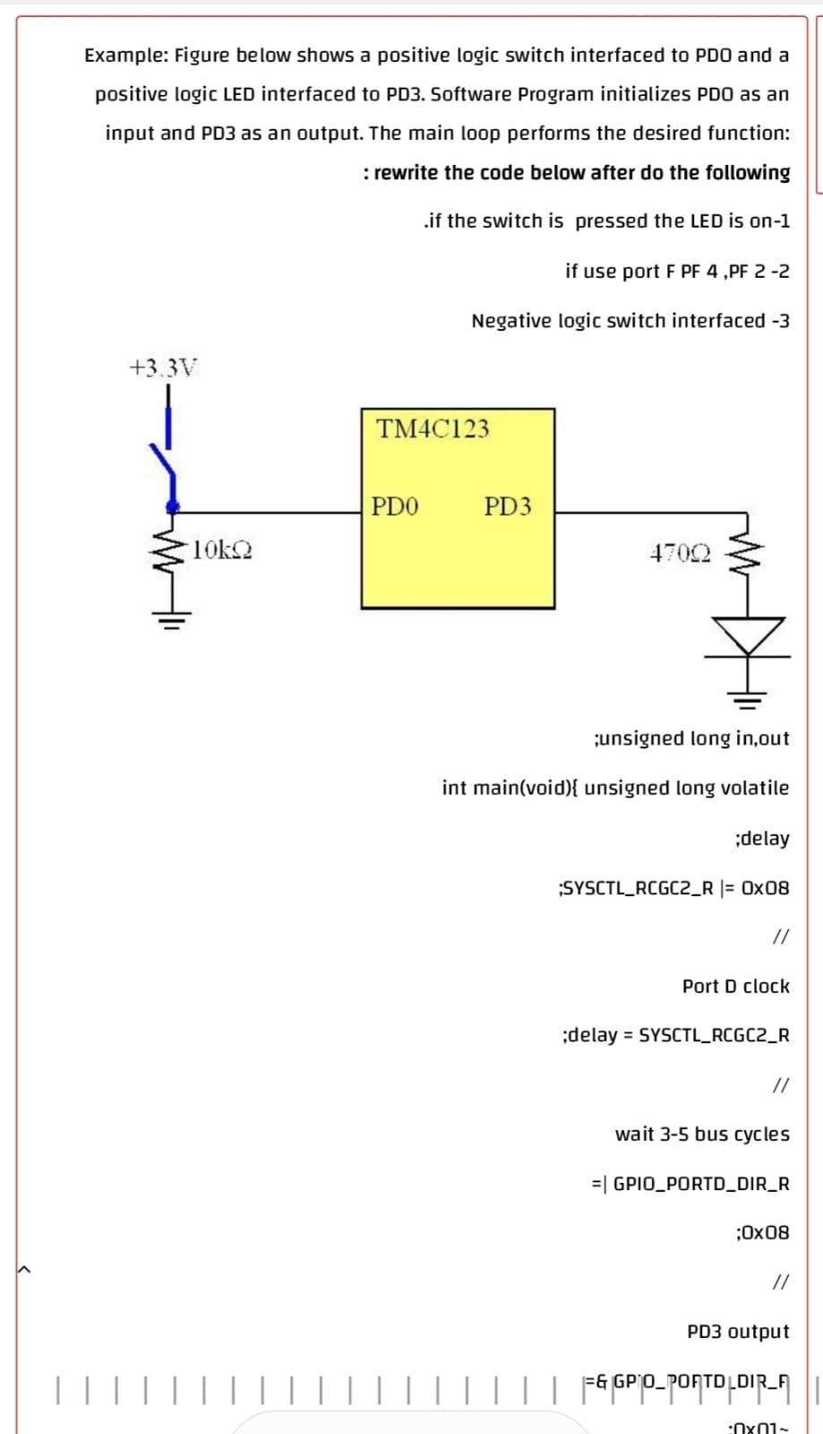 Example: Figure below shows a positive logic switch | Chegg.com