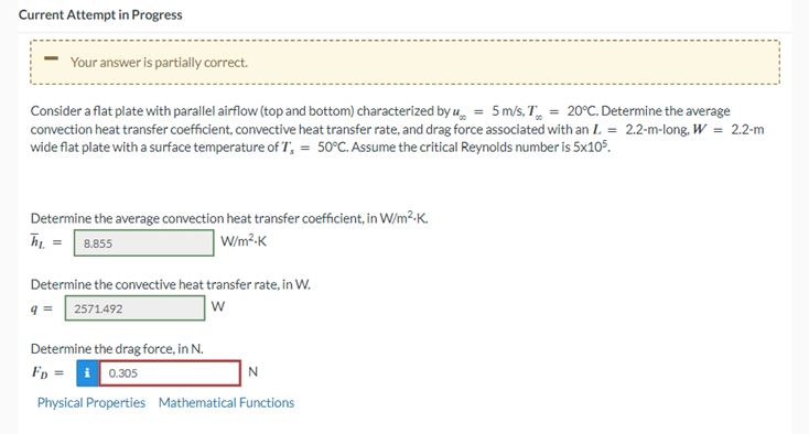 Solved Consider a flat plate with parallel airflow (top and | Chegg.com