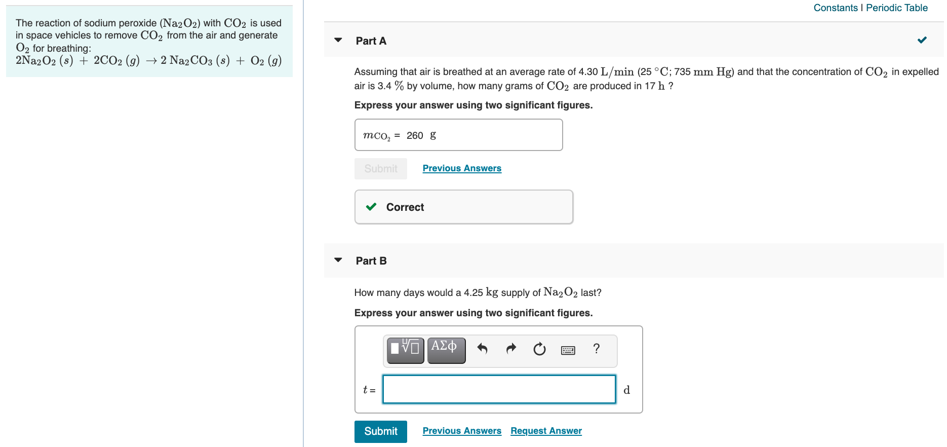 Solved Constants Periodic Table The reaction of sodium | Chegg.com
