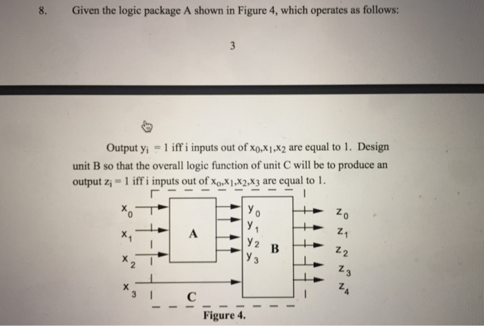 Solved Given the logic package A shown in Figure 4, which | Chegg.com